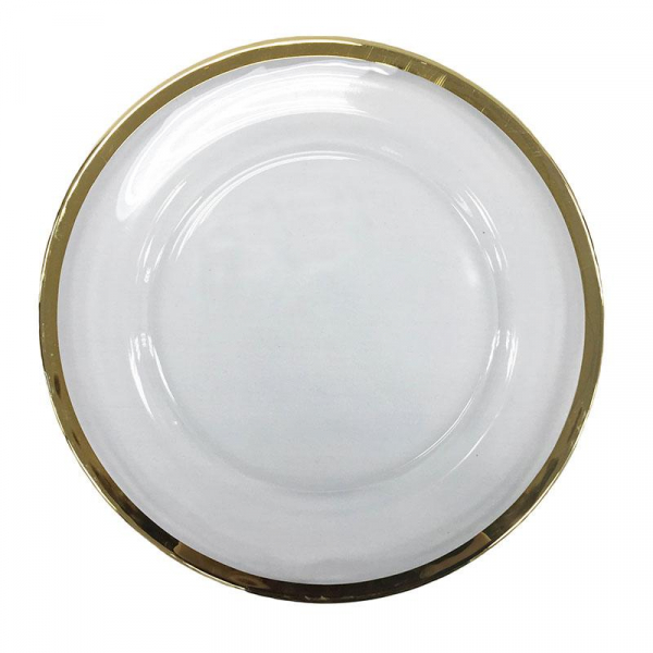 Glass Chargers - Premiere Events Party Rentals in Austin, TX