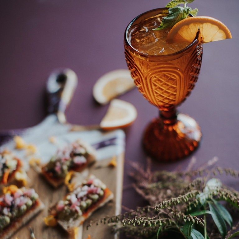 Carousel Blue Vintage Goblet - Glassware Rentals - Premiere Events