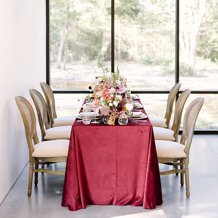 Merlot Velvet | Linen Rentals | Premiere Events