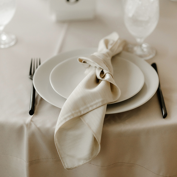 Beige Economy Linen Rentals | Premiere Events