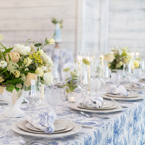 Blue Toile | Linen Rentals | Premiere Events