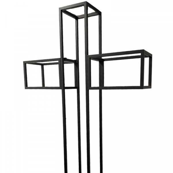 7' Tall Black Metal Cross Rentals | Premiere Events