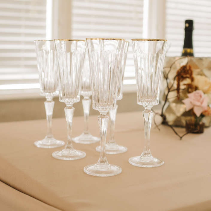 Timeless Gold Glassware Rentals | Premiere Events