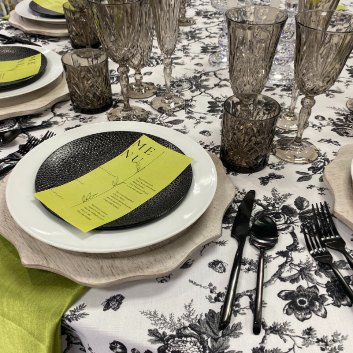 Prints & Seasonal Linens - Premiere Events Austin TX