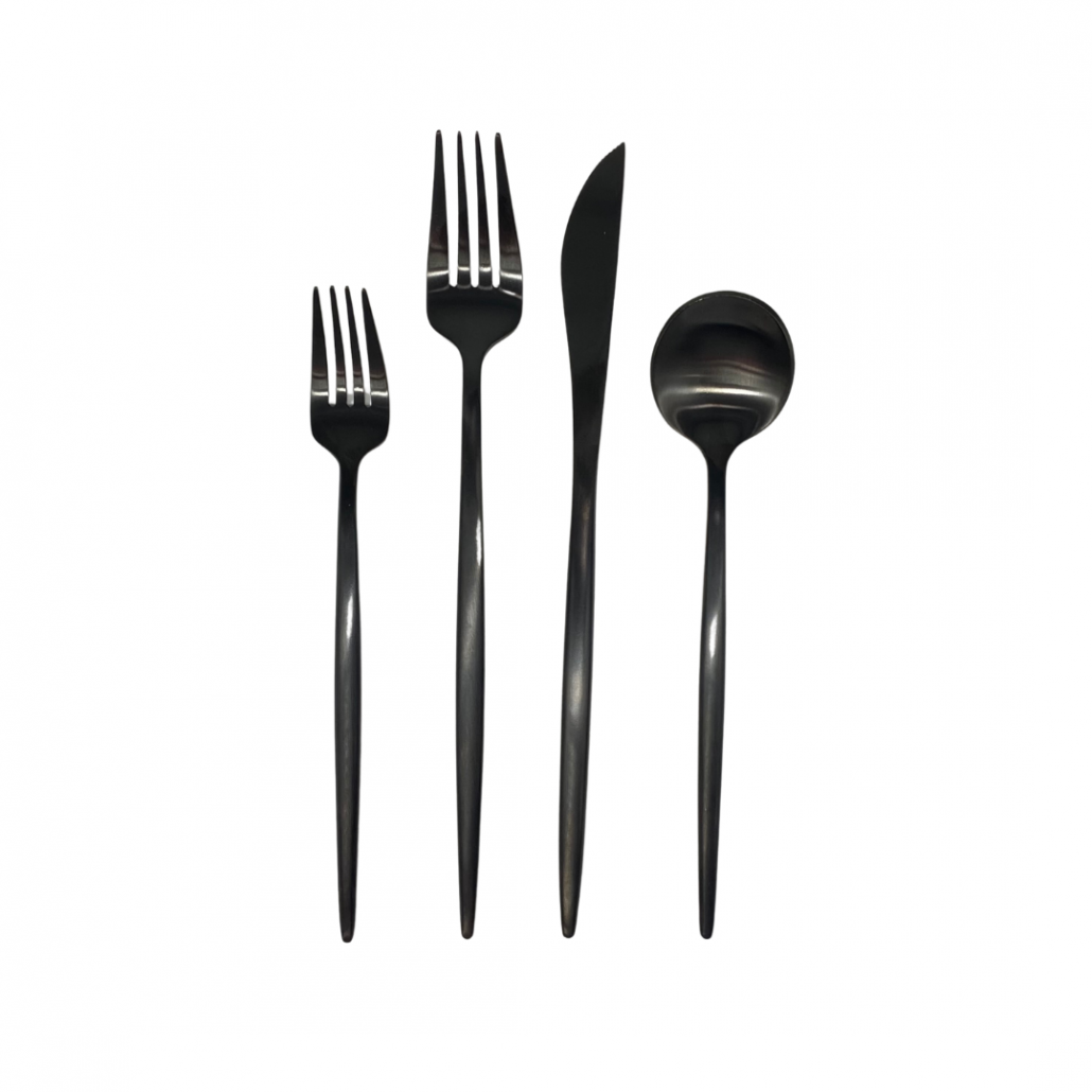 Hampton Black | Flatware Rentals | Premiere Events