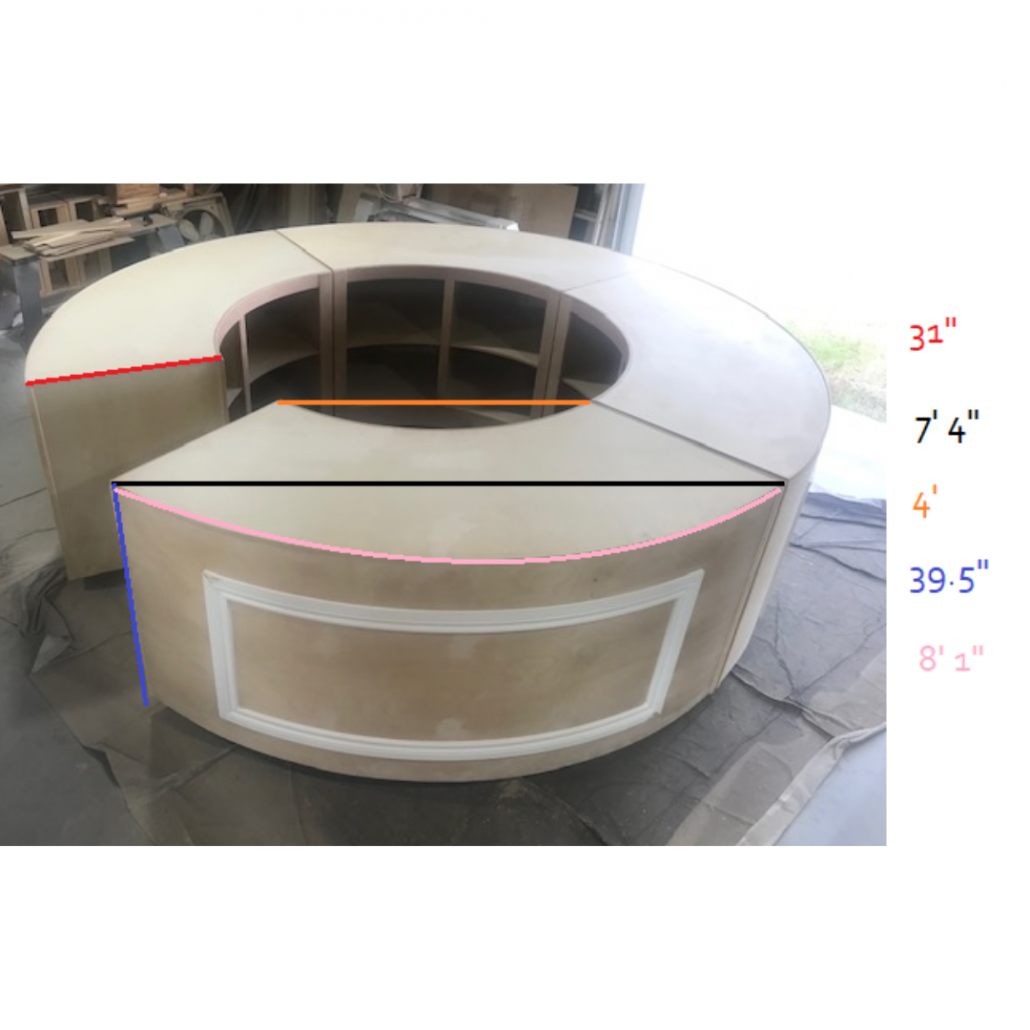 White Circular Bar | Bar & Beverage Rentals | Premiere Events