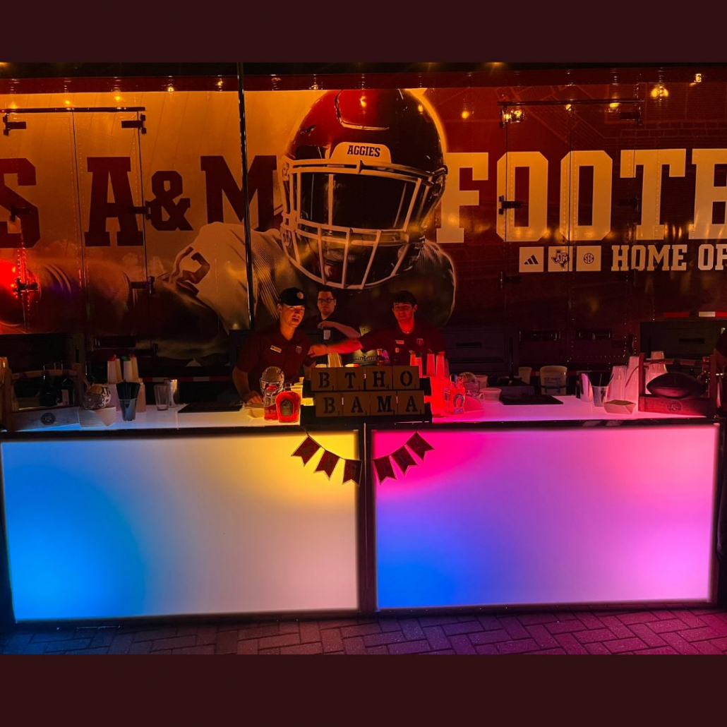 Customizable 6' Acrylic Avenue Bar | Bar & Beverage Rentals | Premiere Events