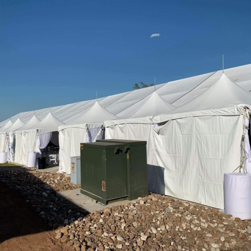 Tent Barrels & Blocks Rentals | Premiere Events