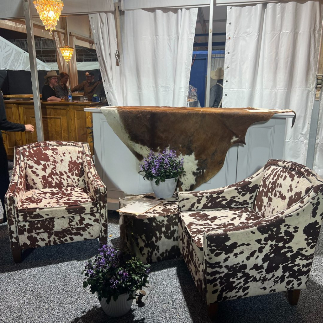 Cow Print Lounge Chair | Event Furniture Rentals | Premiere Events