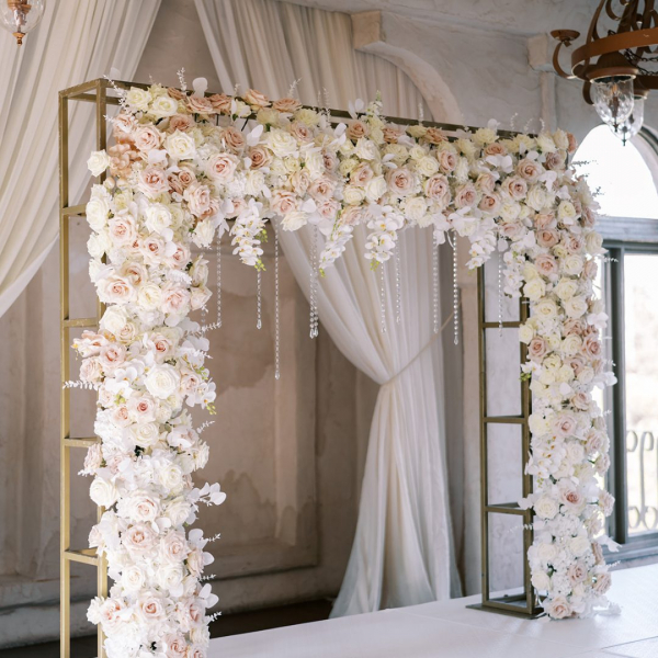 Gold Square Arch | Event Decor Rentals | Premiere Events