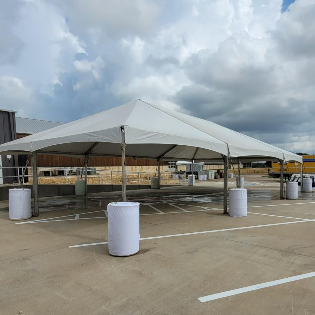 Tent Barrels & Blocks Rentals | Premiere Events