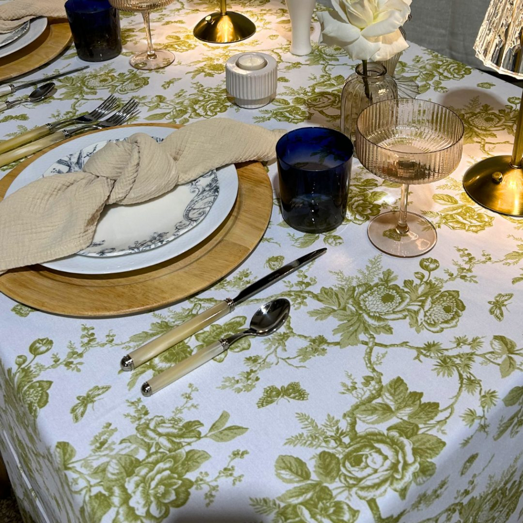 Avocado Party Toile | Linen Rentals | Premiere Events