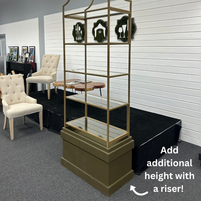 Gold Nola Bar Back | Bar & Beverage Rentals | Premiere Events