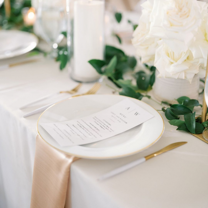 Champagne Brushed Satin | Linen Rentals | Premiere Events