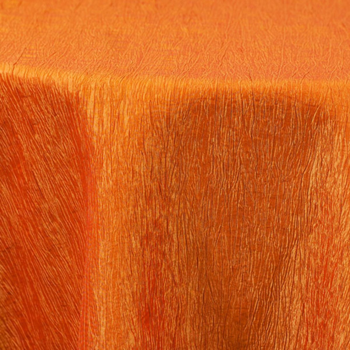 Orange Crinkle | Linen Rentals | Premiere Events