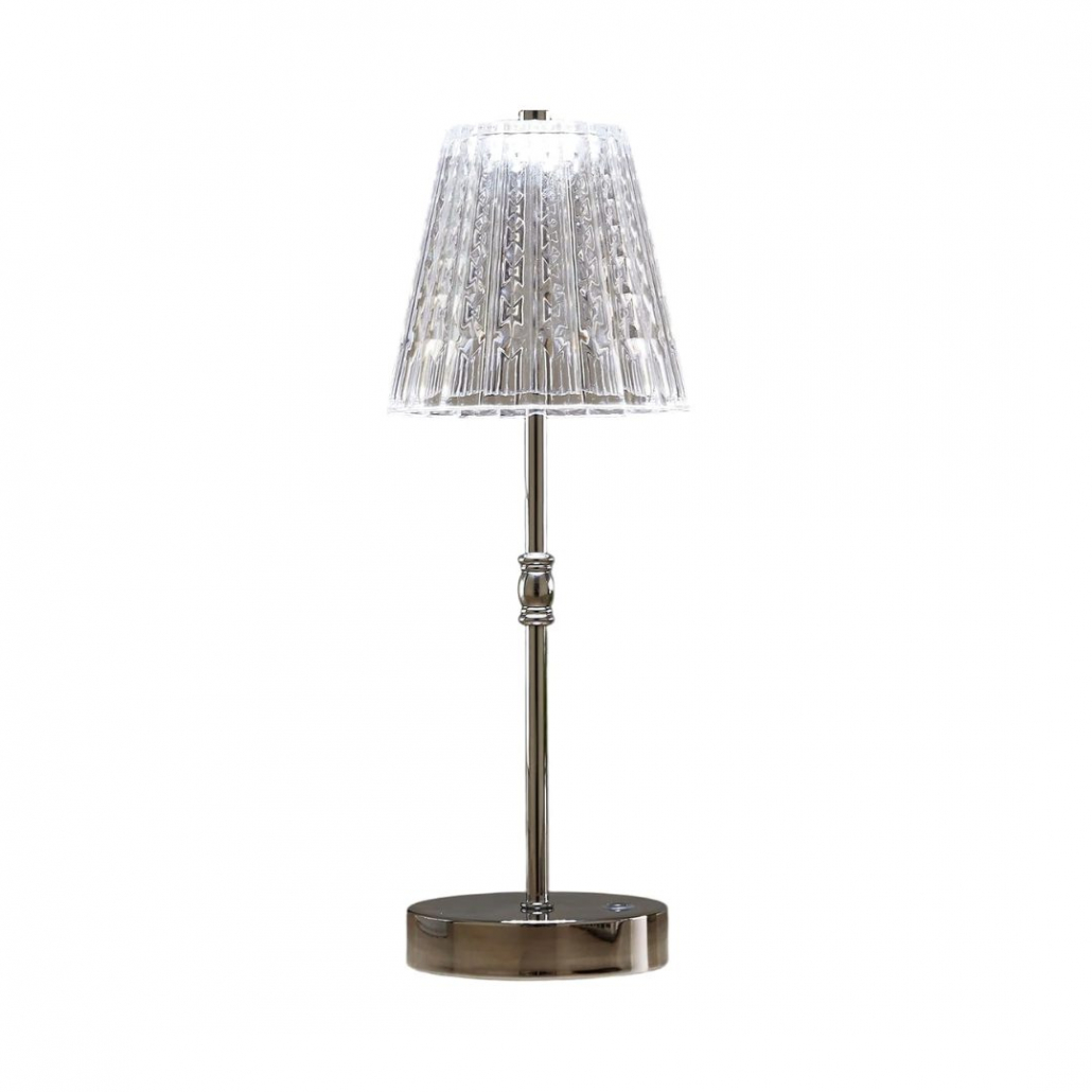 14" Silver Crystal Table Lamp Rentals | Premiere Events
